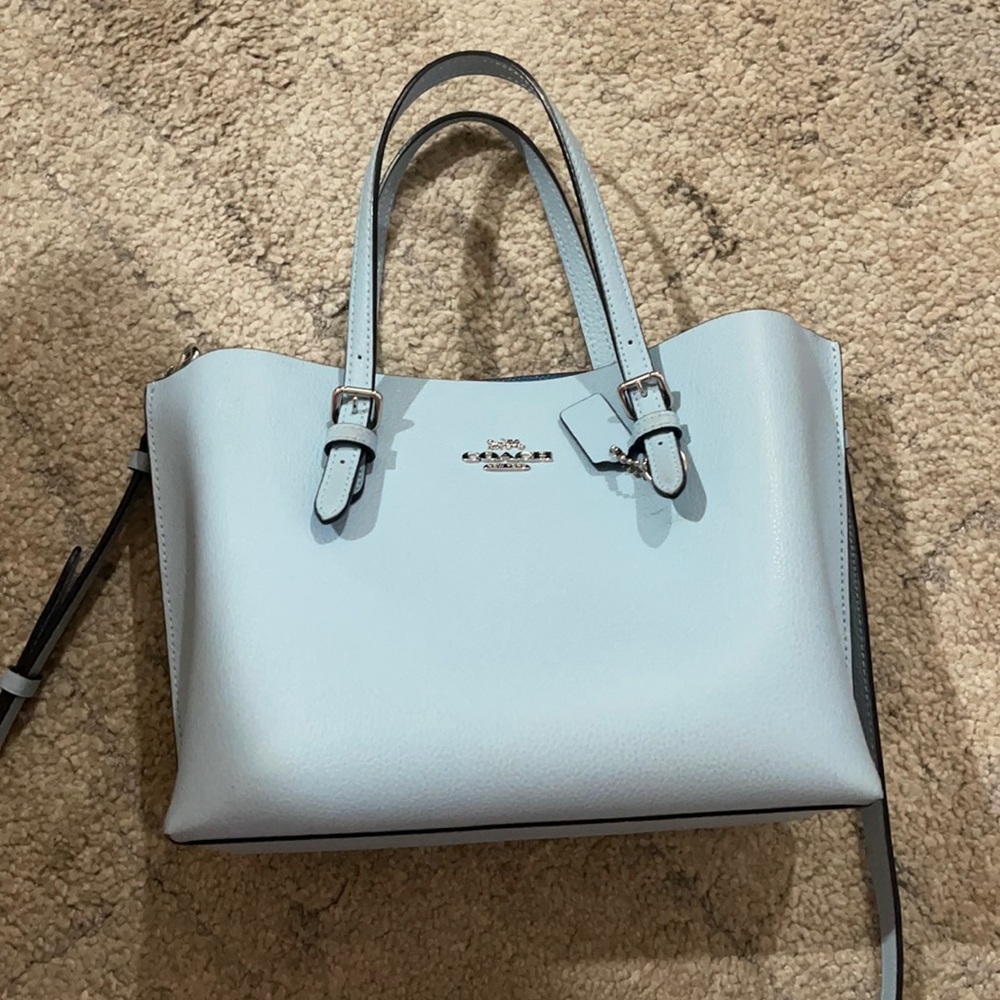 Light Blue Crossbody Coach Bag - Gem